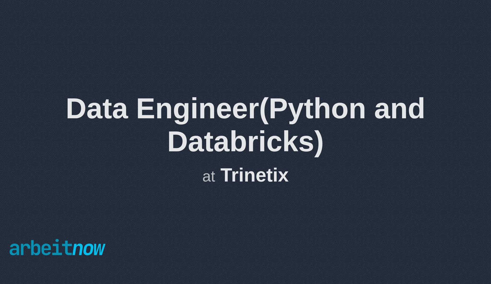 Data Engineer(Python and Databricks) job at Trinetix in Berlin